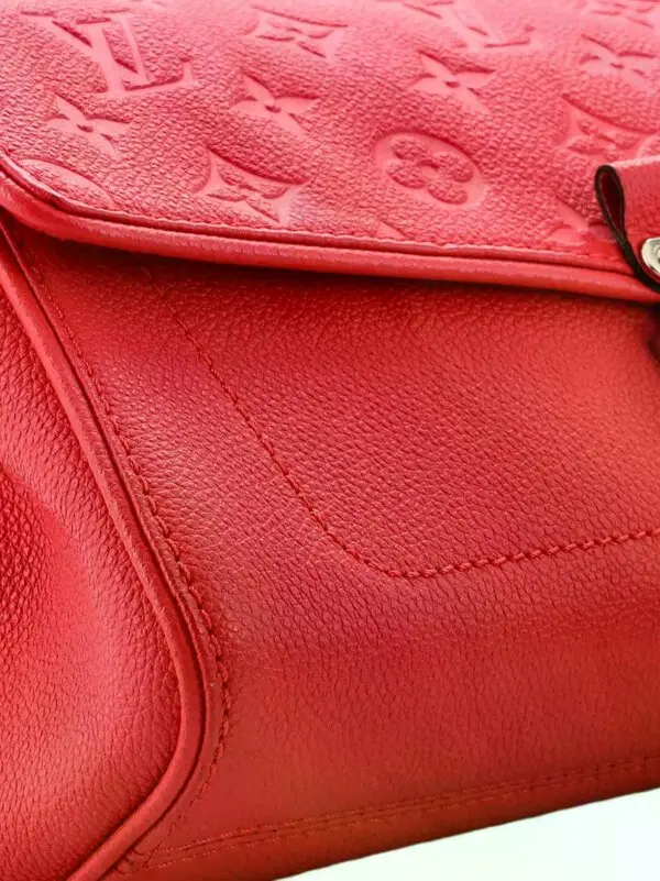 LOUIS VUITTON Saint Germain Empreinte Leather Pm Shoulder Bag - Red