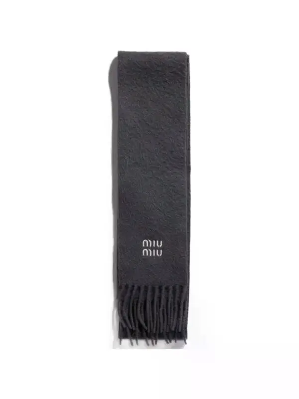 Miu Miu Cashmere Scarf - Grey