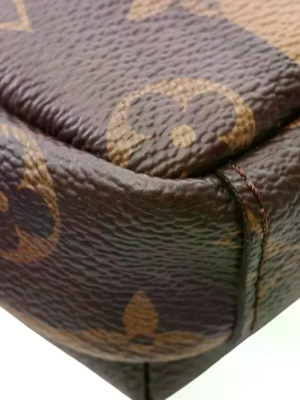 LOUIS VUITTON Monogram Reverse Double Phone Pouch Crossbody Bag
