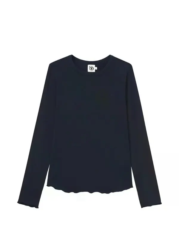 B+AB Logo Embroidered Lettuce Trim T-shirt