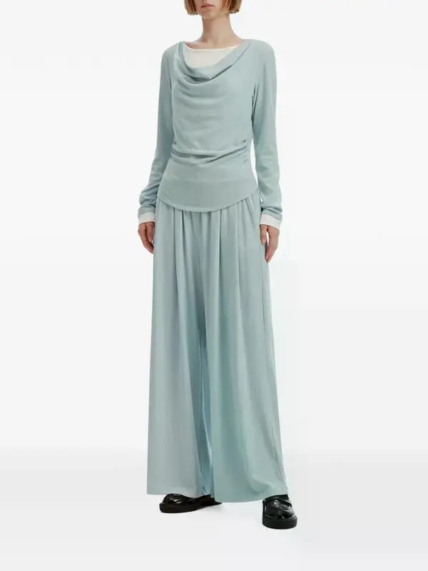 TOUT A COUP Cowl-neck Wide-leg Set