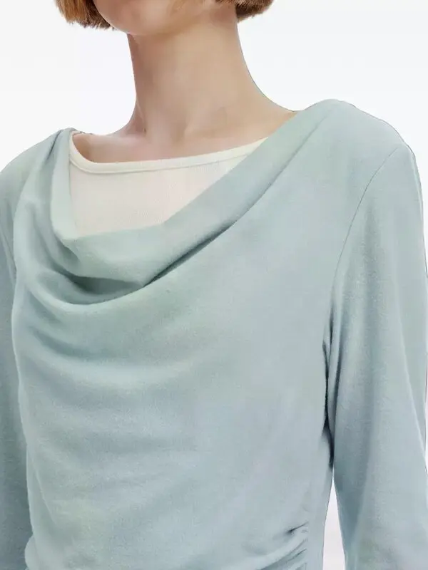 TOUT A COUP Cowl-neck Wide-leg Set