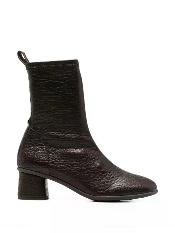 PEDRO MIRALLES Grained Leather Ankle Boots