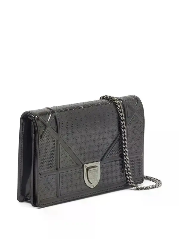 Dior 2019 Mini Diorama Microcannage Shoulder Bag