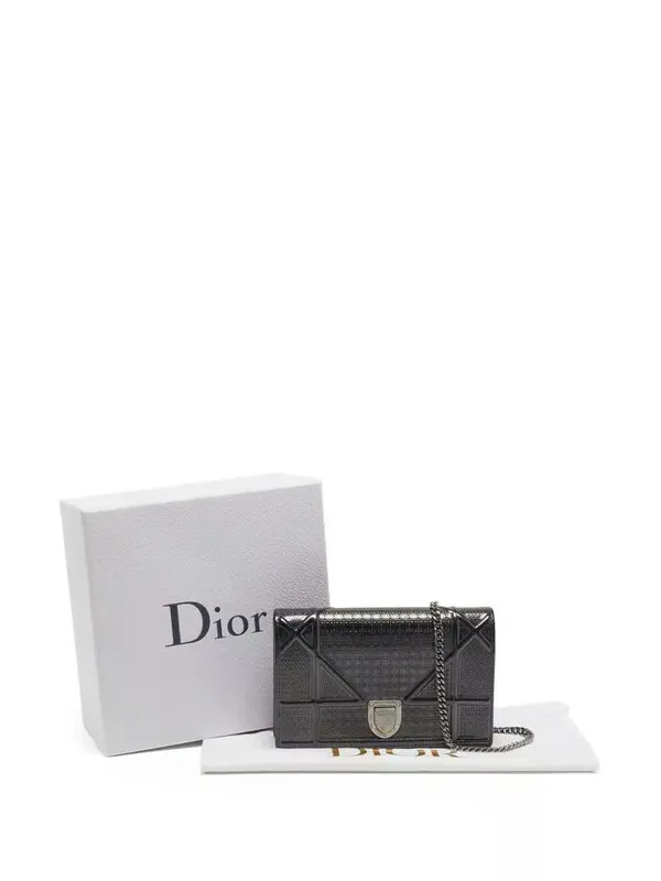 Dior 2019 Mini Diorama Microcannage Shoulder Bag