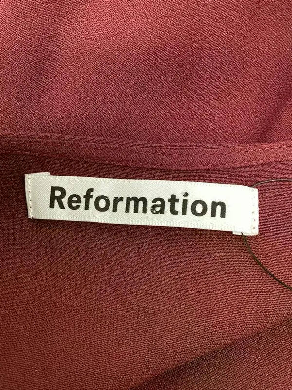 REFORMATION Wrap Accent Mini Dress
