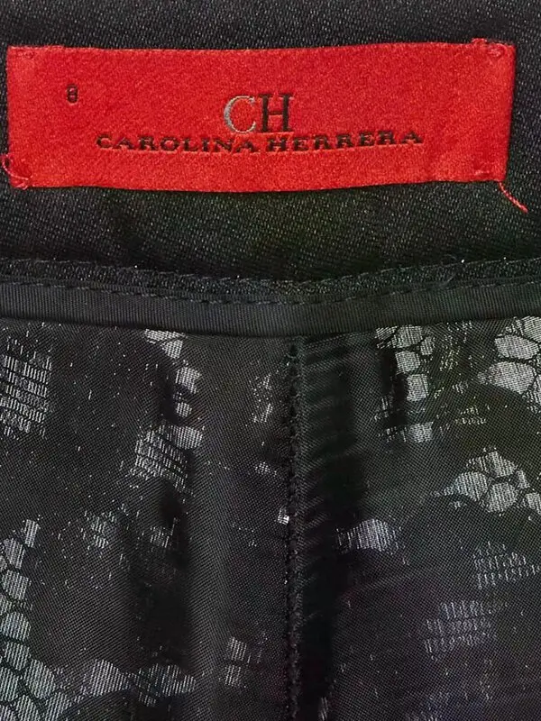 Carolina Herrera Lace Overlay Tailored Trousers