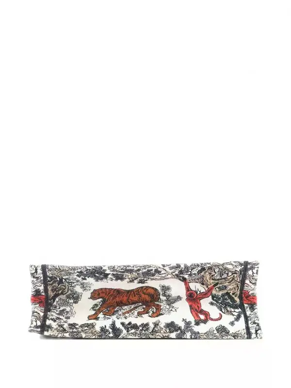 Dior Book Embroidered Canvas Large Tote Bag
