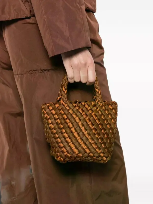 MARREA Woven Satin Shoulder Bag