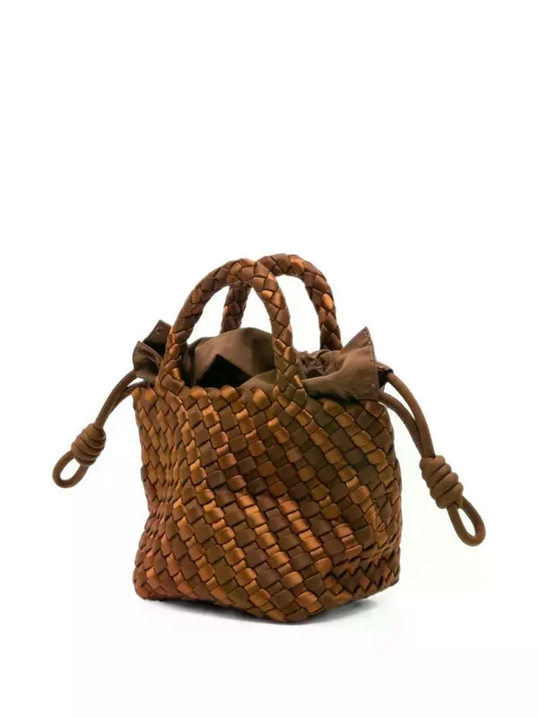 MARREA Woven Satin Shoulder Bag