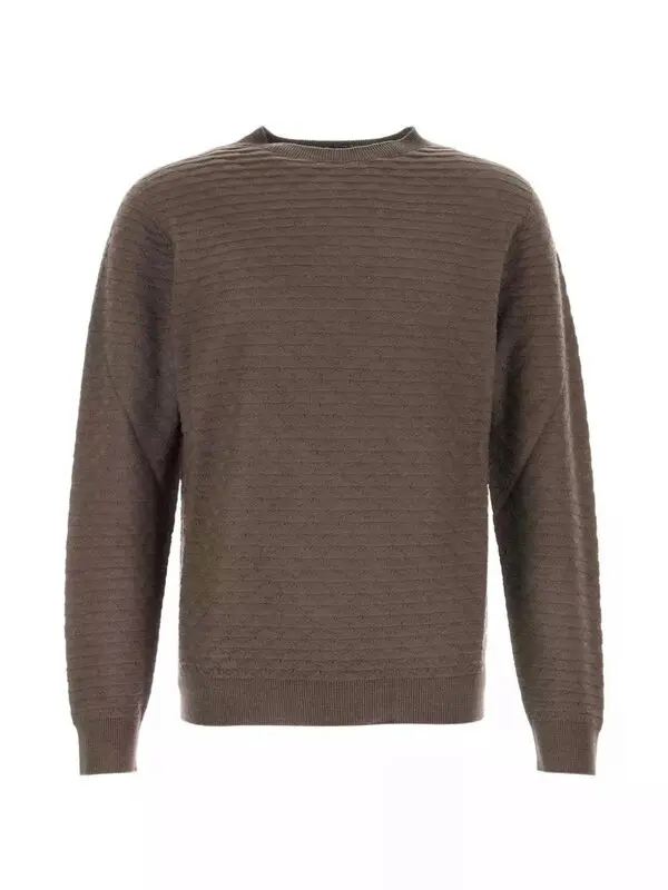 Giorgio Armani Textured-knit Sweater - Brown