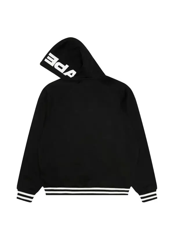 AAPE BY *A BATHING APE Logo-patch Button-up Hoodie