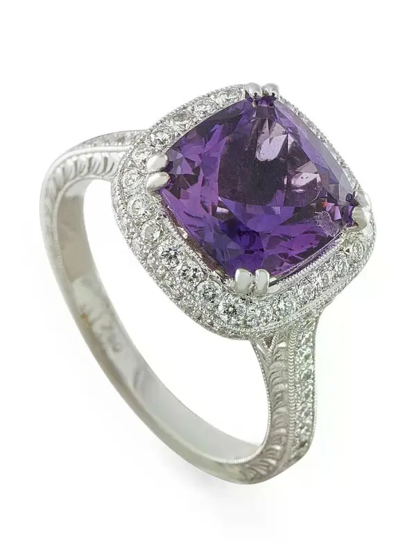 LB EXCLUSIVE Amethyst And Diamond Ring