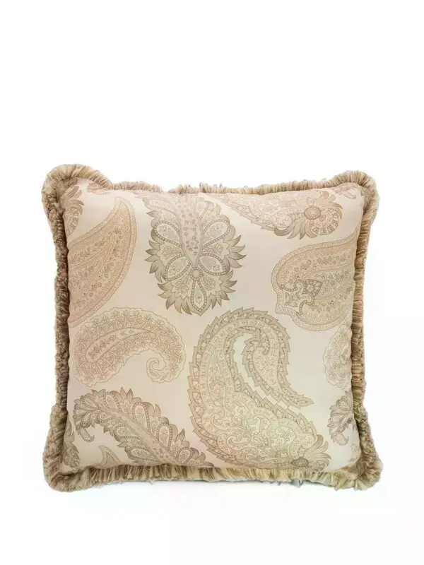 Etro Paisley Fringed Cushion