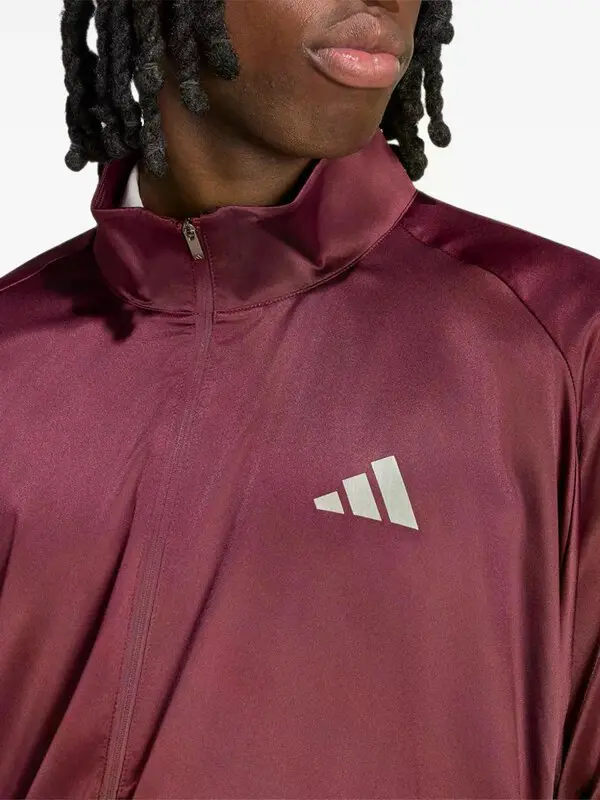 Adidas Tennis Cover Up Logo-print Zip-up Jacket