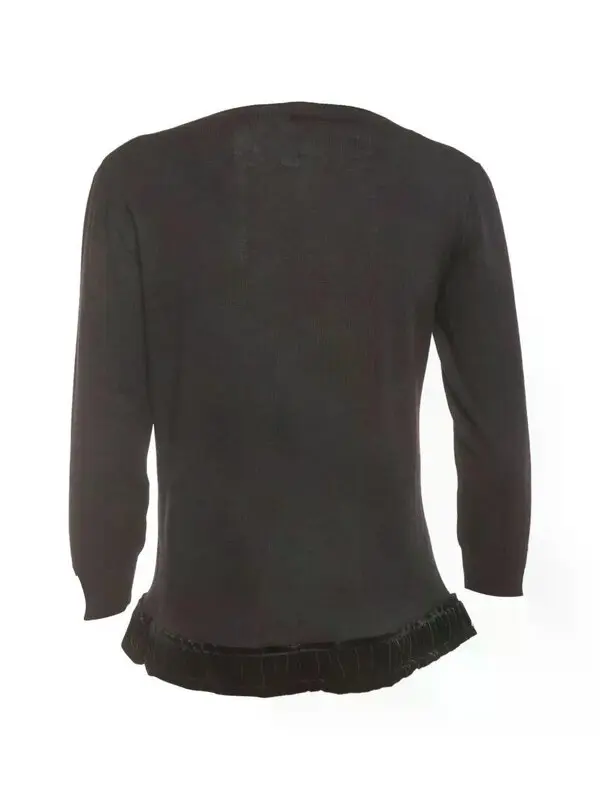 Dior Velvet-trim Sweater