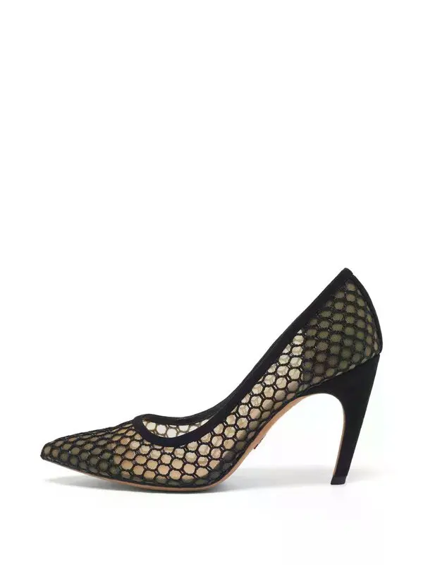 Dior Mesh Pointed Toe Stiletto Pumps - Black