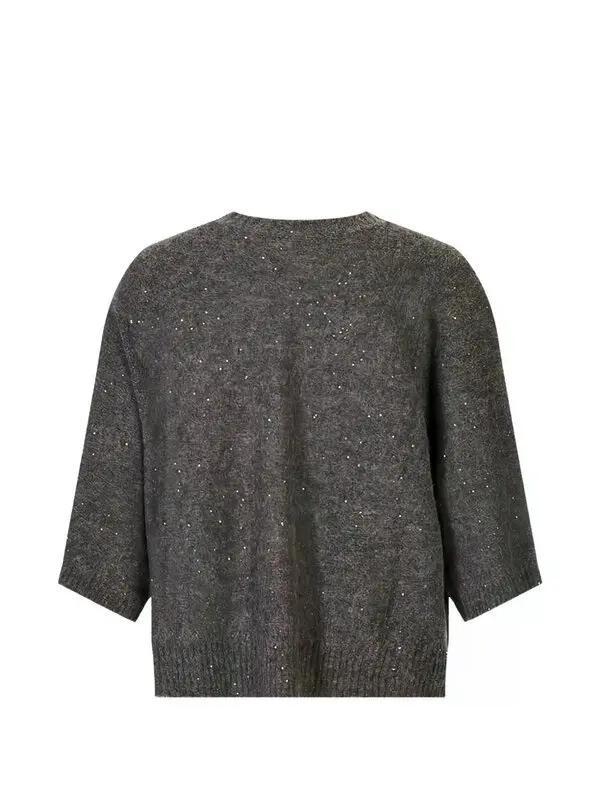 Fabiana Filippi Sequin Embellished Crew Neck Sweater