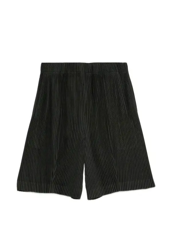 Issey Miyake Pleated Knee-length Shorts - Grey