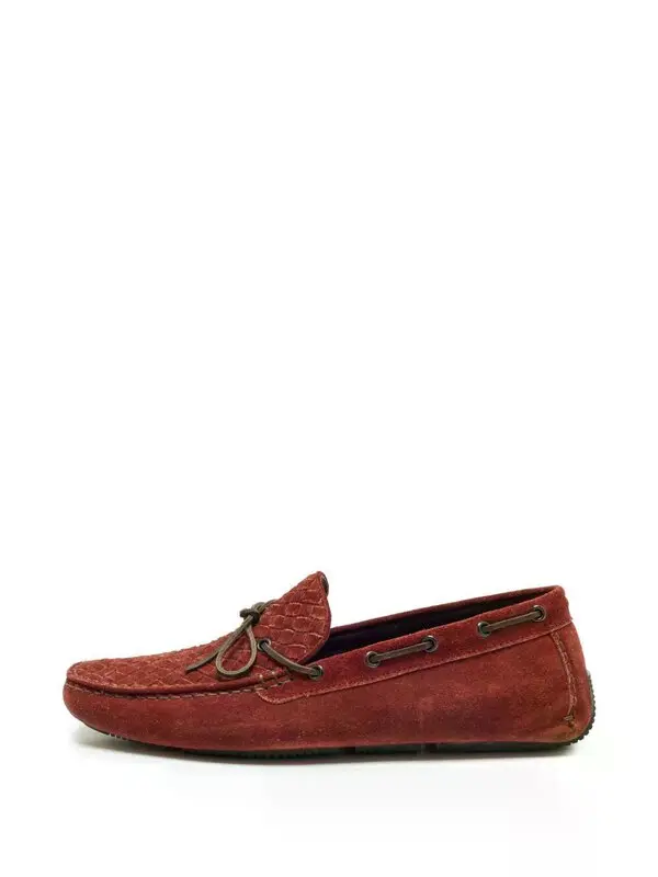Bottega Veneta Suede Loafers - Red