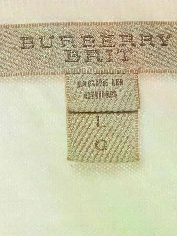Burberry Checked Knit T-shirt - Neutrals
