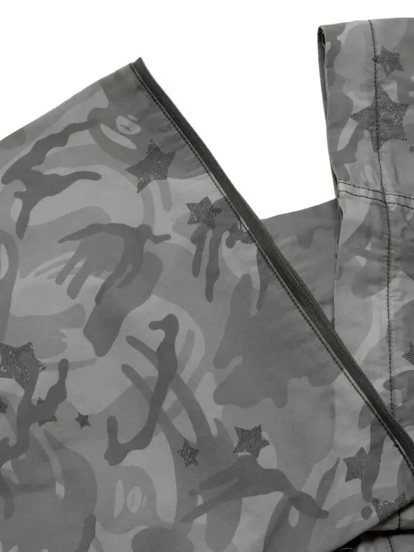 AAPE BY *A BATHING APE Camouflage-print Zip-off Cargo Pants