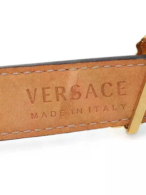 Versace Baroque Logo Buckle Belt