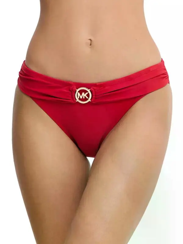 Michael Kors Logo Plaque Bikini Bottoms