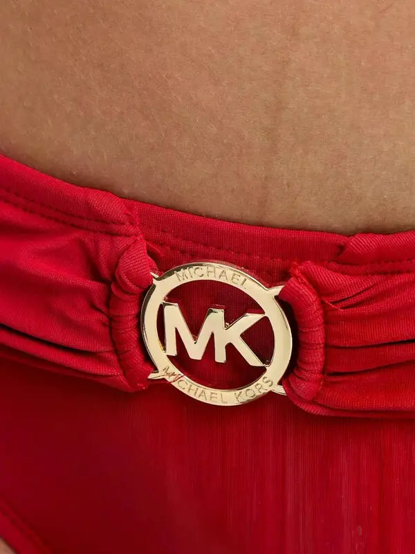 Michael Kors Logo Plaque Bikini Bottoms
