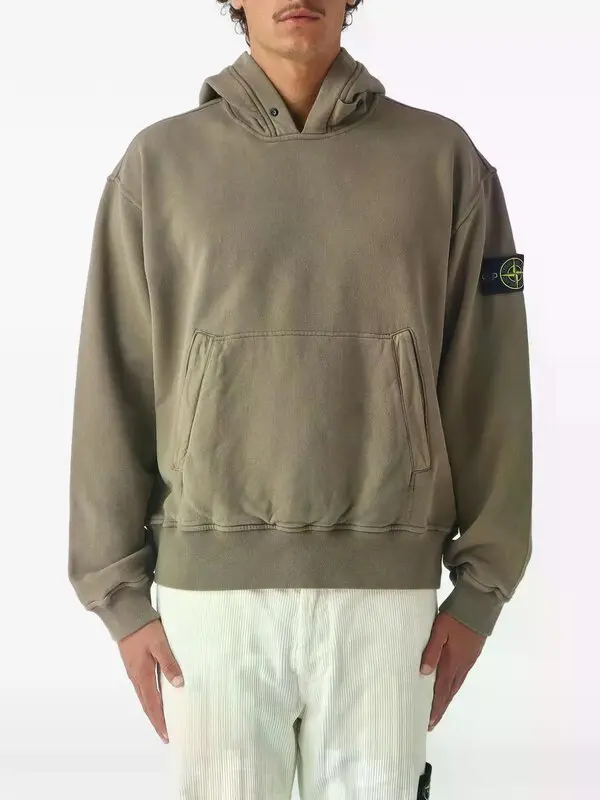 Stone Island Logo-patch Hoodie - Neutrals