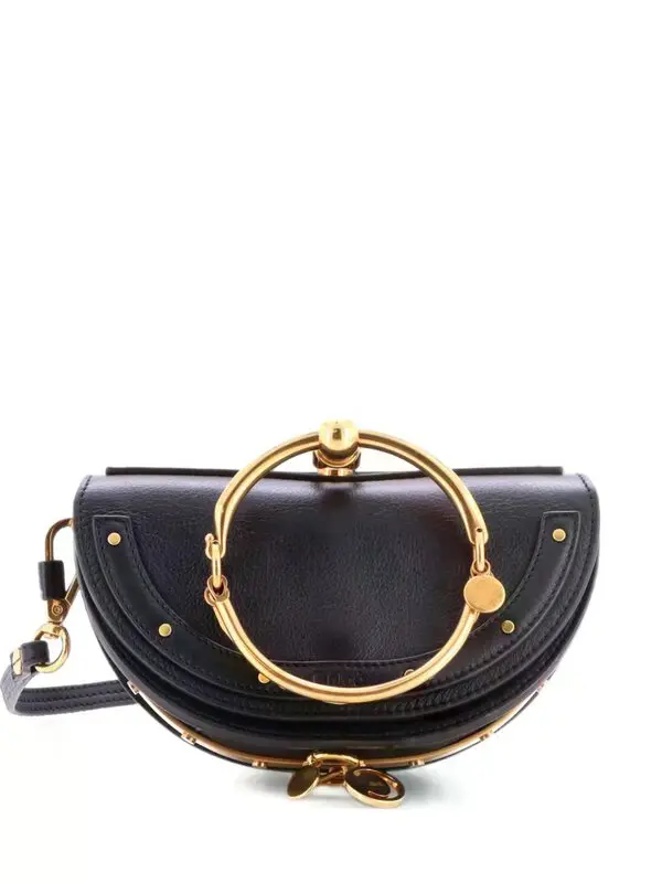 Chloé Nile Leather Mini Crossbody Bag - Black
