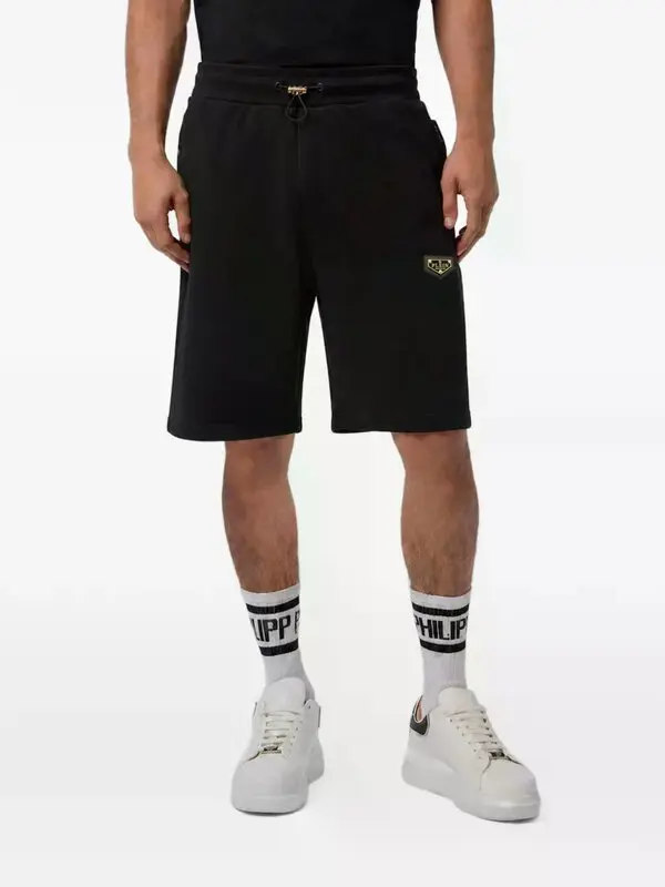 Philipp Plein Jogging Shorts With Signature Detailing