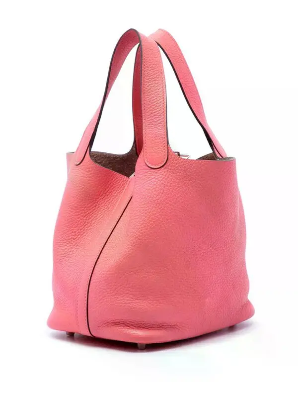 Hermès Clemence Picotin Lock 18 Handbag - Pink