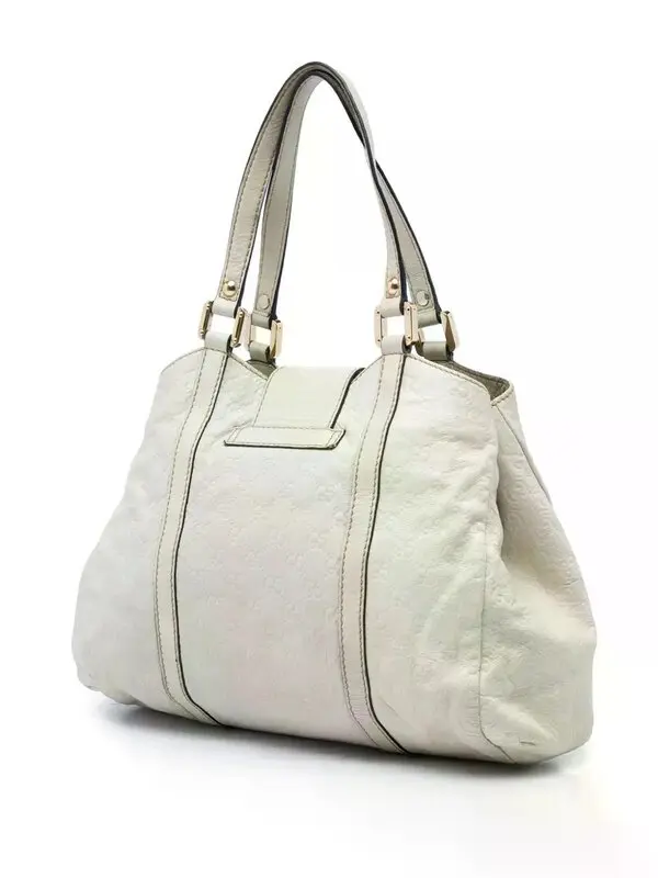 Gucci Embossed Leather Tote Bag