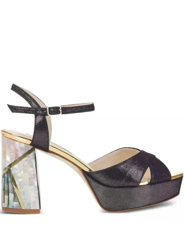FREYA ROSE Zahra Ankle-strap Heeled Sandals - Black