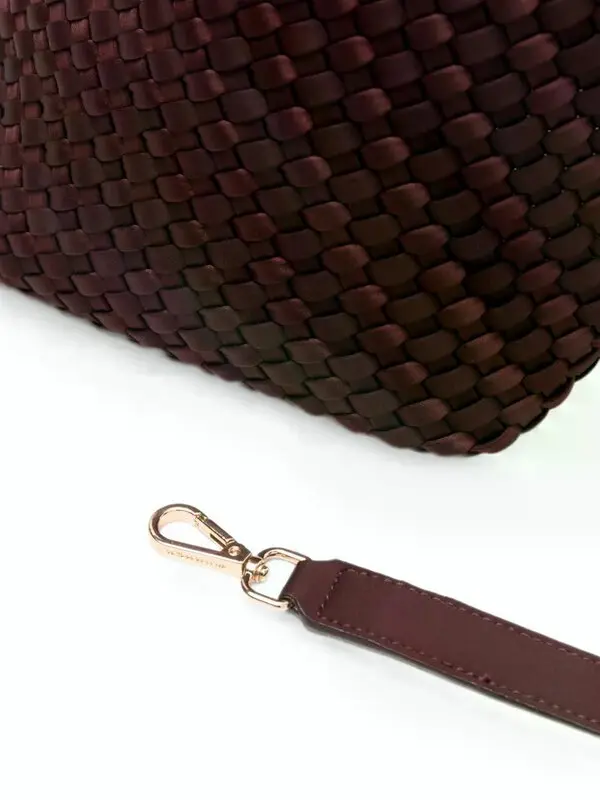 MARREA Woven Satin Shoulder Bag