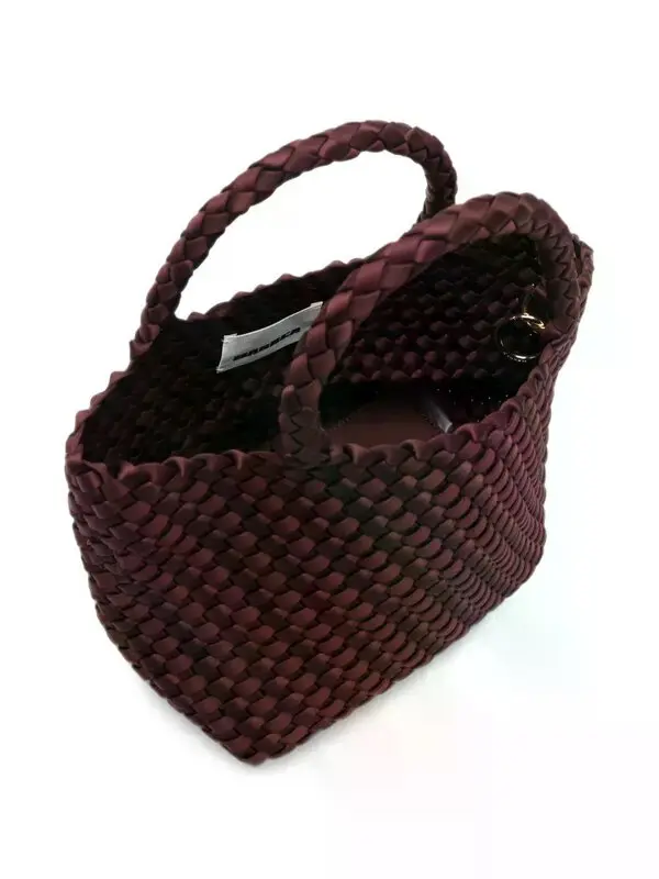 MARREA Woven Satin Shoulder Bag