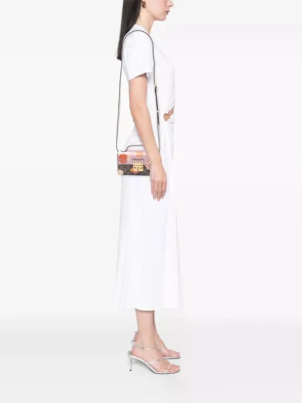 Gucci Mini Gg Supreme Monogram Les Pommes Padlock Satchel