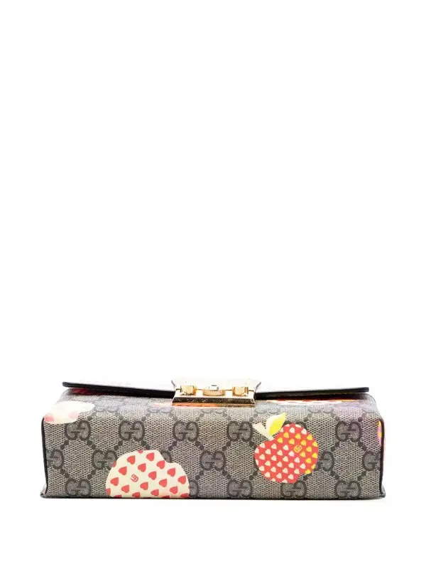 Gucci Mini Gg Supreme Monogram Les Pommes Padlock Satchel