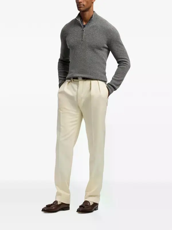 Ralph Lauren Purple Label Quarter-zip Cashmere Sweater