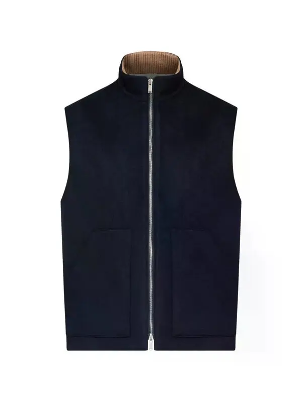 LARDINI Zip-up Gilet