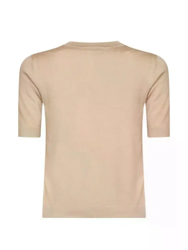Max Mara Short-sleeve Crew-neck Sweater