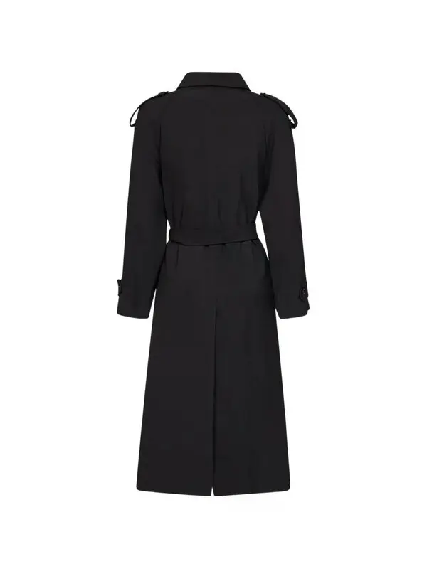 BLANCA VITA Belted Raglan-sleeve Trench Coat