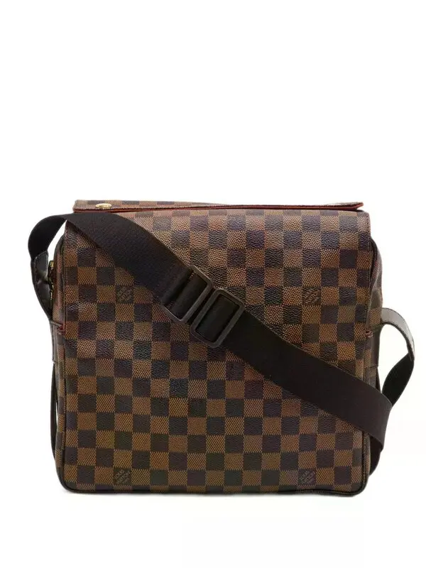 LOUIS VUITTON 2004 Naviglio Damier Ebene Messenger Bag - Brown