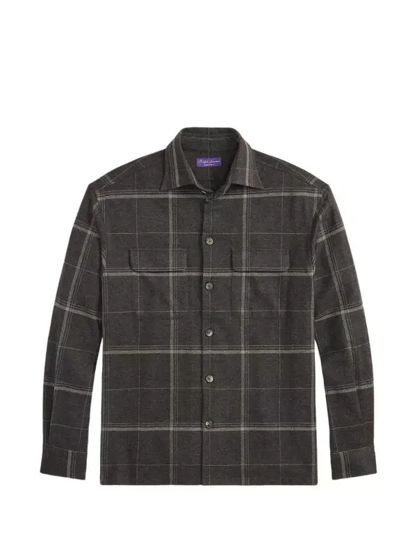 Ralph Lauren Purple Label Check-pattern Flap-pocket Shirt