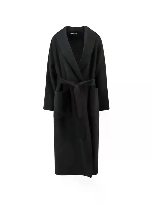 HEVO Alliste Belted Coat - Black