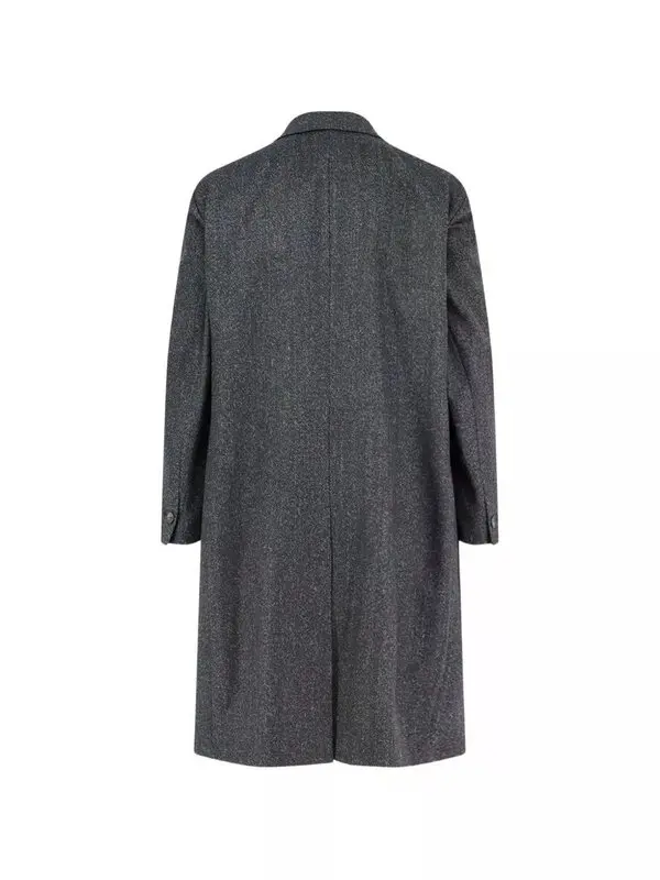 HEVO Herringbone Double-breasted Coat