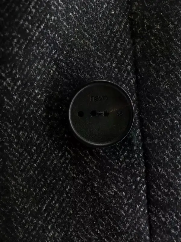 HEVO Herringbone Double-breasted Coat