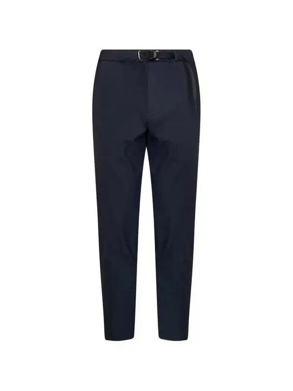 WHITE SAND Belted Straight-leg Trousers