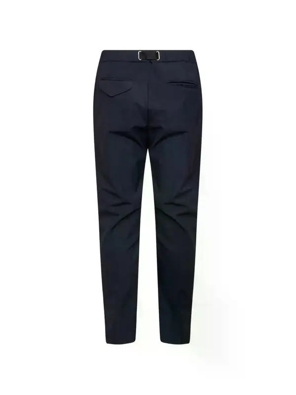 WHITE SAND Belted Straight-leg Trousers